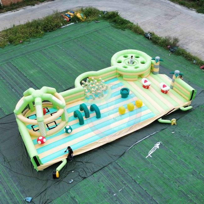 Pastel Interactive Inflatable Playground for Indoor Family Entertainment Centers product view 2