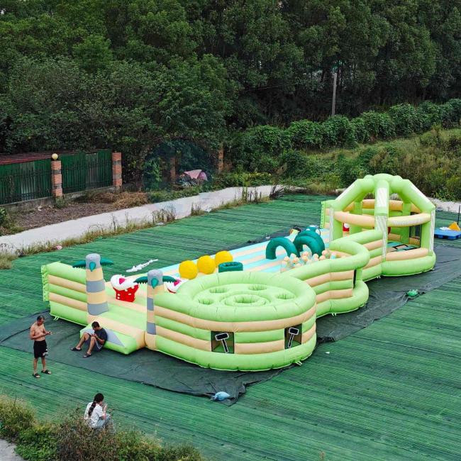 Pastel Interactive Inflatable Playground for Indoor Family Entertainment Centers product view 4