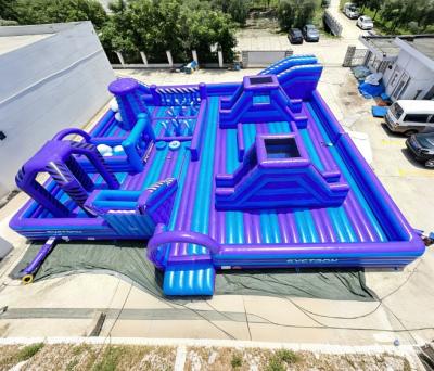 China Commercial Giant Outdoor Large Inflatable Playground Combo in Stock Custom Obstacle Course Bouncer Slide Fun City Castle for sale