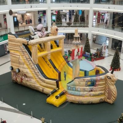 China Commercial Inflatable Pirate Ship Amusement Park Durable PVC Bouncer for Kids Fun City Playground and Events for sale