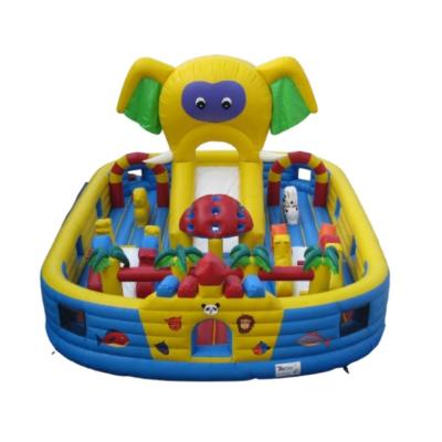 China Commercial Large Elephant Inflatable Bouncer Combo/inflatable Amusement Park/ Inflatable Fun City Bouncy Jumping Castle for Sale for sale