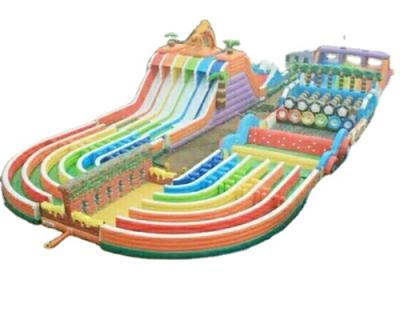China Inflatable Team Game Factory Supply CheapHuge 45 Meter Inflatable Obstacle Course for Sale for sale