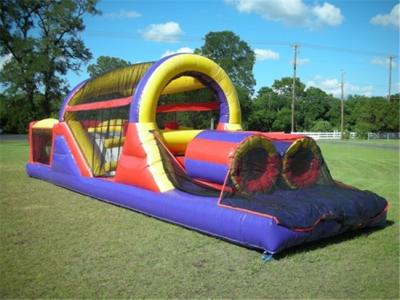 China Commercial PVC Outdoor Inflatable Obstacle Course Jumpers Inflatable Bounce House Inflatable Bouncy Castle for Party Rental for sale