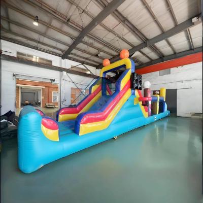 China Giant Inflatable Obstacle Course Bouncer House Custom Outdoor Fun City Game Commercial Inflatable Land Amusement Park for sale