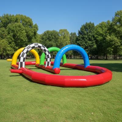 China High Quality Inflatable Sport Games Inflatable Sport Equipment Bumper Car Track Go Kart Race Track Inflatable Racing Track Game for sale