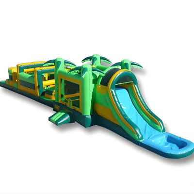 China Giant Commercial Playground Outdoor Fun City Large Outdoor Inflatable Obstacle Course Challenge Games Amusement Equipment for sale