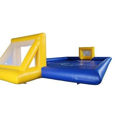 China HFootball Sport Game Area Inflatable Manufacturer Ground Inflatable Water Soccer Field Inflatable Soap Football Field Court for sale