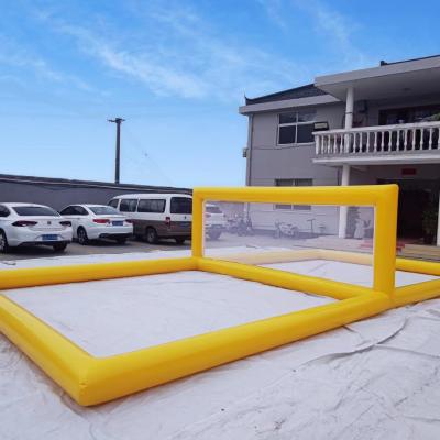 China Inflatable Water Volleyball Court Outdoor Portable  Tennis Court  for Sale for sale
