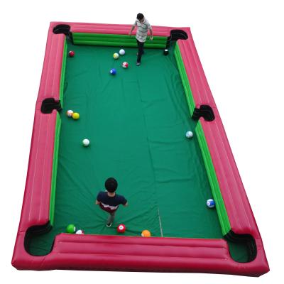 China Outdoor Customized Inflatable Land Billiards Table/ Inflatable Sports Games Billiards Playground on Sell for sale