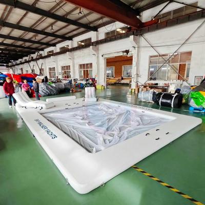 China China Factory Great Calue Durable Inflatable Net Swimming Pool With Seat Custom PVC Sun Resistant Inflatable Family Pool for sale