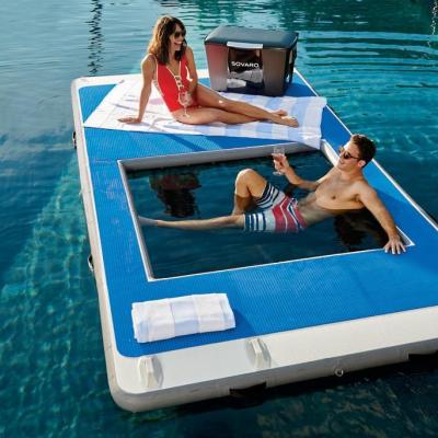 China Anti Slip Inflatable Yacht Swimming Pool Heavy Duty Tarpaulin with Foldable Design for Marine Tourism Resorts Rental for sale