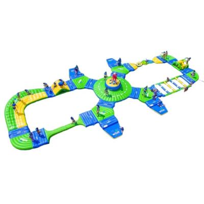 China New Design mini Inflatable Floating Water Park/Water Play Equipment Summer aqua park for kids Adults for sale