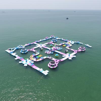 China Hot Sell High Quality Commercial Water Inflatable Park Inflatable Floating Water Park Obstacle Course for Kids and Adults for sale