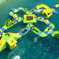Quality Inflatable Floating Park Modular Aqua Park Large Size Water Theme Park Play for sale