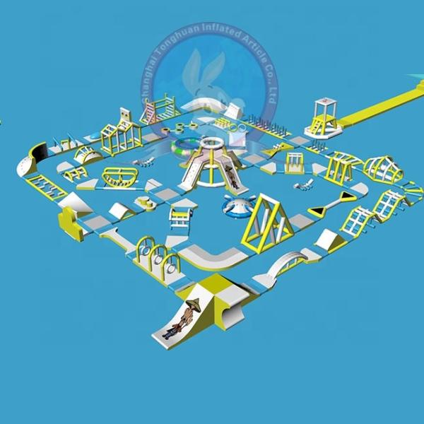 Quality CE Certification Giant Inflatable Water Park Custom Aqua Park Playground Durable PVC Floating Obstacle Course for Summer Events for sale