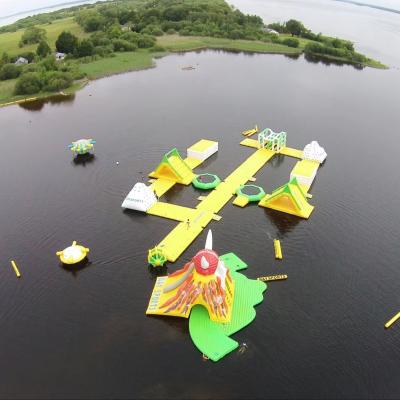 China EN25649 Certificated Adult Inflatable Water Park Custom Water Games Cheap Price Inflatable Water Obstacle Course for sale