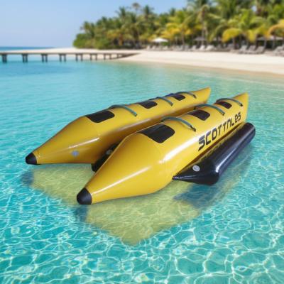 China Inflatable Water Banana Boat Factory Price Durable Custom Inflatable Flying Fish Inflatable Water Games for sale