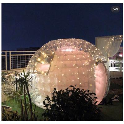 China Outdoor Transparent Bubble Tent with Electric Air Pump and Customizable Size for Camping and Events for sale