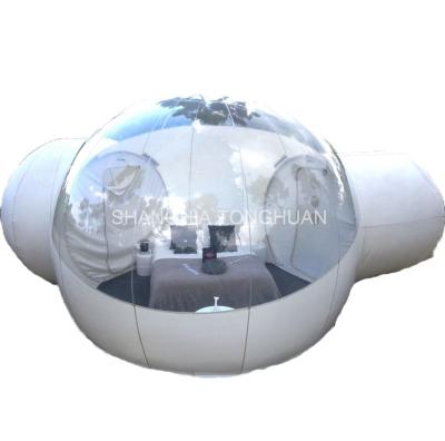 China High Quality Clear Dome Tent Transparent Inflatable Bubble Tent PVCLarge Inflatable House for Camping Hotel for sale