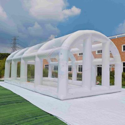 China Custom Clear Transparent Oxford PVC Waterproof Inflatable Event Tent China Factory Outdoor Party Exhibition Giant Camping for sale