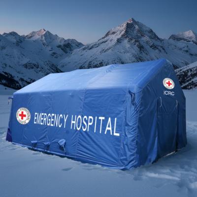 China Inflatable Waterproof Decontamination Tent Custom Outdoor Emergency Tent Durable Large Inflatable Camping Tent House Shelter for sale