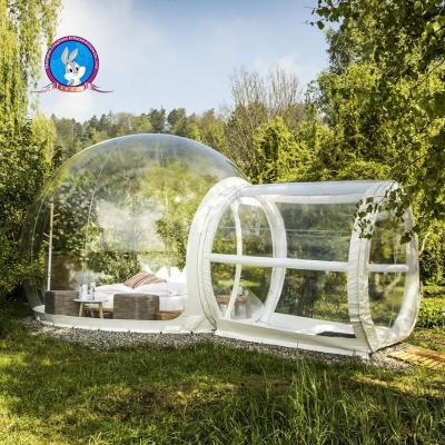 China Extra Large Inflatable Dome House Quick Setup with LED Lighting System Portable Transparent Shelter for Outdoor Events for sale