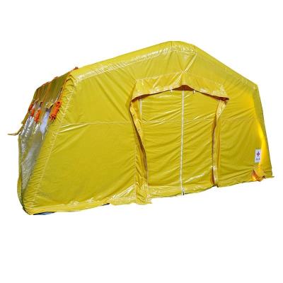 China Quick Install Double Layer Four-Season Outdoor Waterproof Inflatable Emergency Medical Isolation Tent for sale