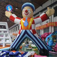 China Custom Inflatable Clown Noses 5m High Advertising Cartoon Model PVC Tarpaulin for sale