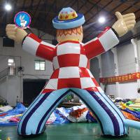 China Custom Inflatable Clown Noses 5m High Advertising Cartoon Model PVC Tarpaulin for sale