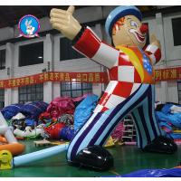 China Custom Inflatable Clown Noses 5m High Advertising Cartoon Model PVC Tarpaulin for sale