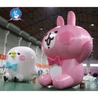 China Custom 5m High Advertising Inflatable Chicken Rabbit Cartoon Mascot with CE Blower for sale