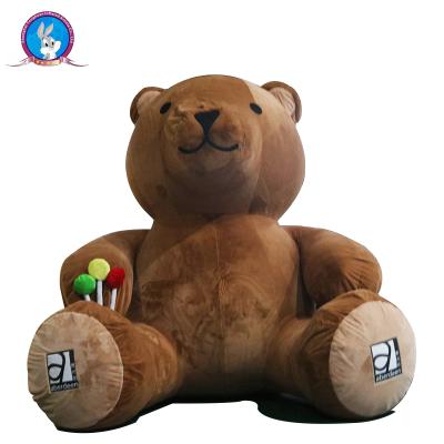 China Big Inflatable Cartoon Giant Inflatable Bean Advertising Model Bear Model Cartoon for sale