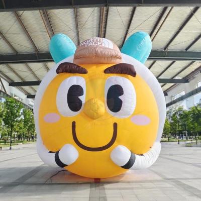 China Giant PVC Inflatable Bee Model 12ft Custom Animal Mascot Advertising Display Large Outdoor Promotional Event Decoration for sale
