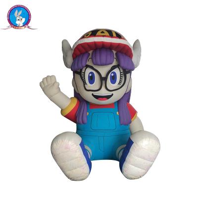 China Inflatable PVC Cartoon Girl Mascot Advertising Customizable Outdoor Kids Character for sale