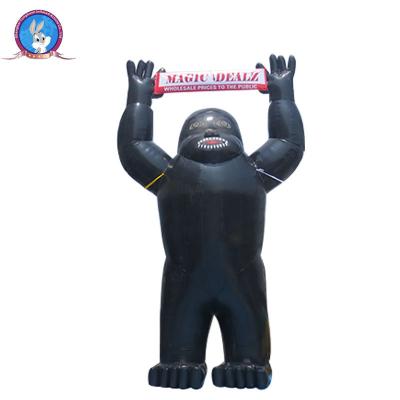 China Custom Design Outdoor PVC Advertising Balloon King Kong Gorilla Inflatable Chimpanzee for sale