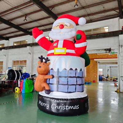 China Inflatable Santa Claus Giant Christmas Decoration Custom Holiday Inflatable Model for Outdoor Yard and Shopping Mall Display for sale