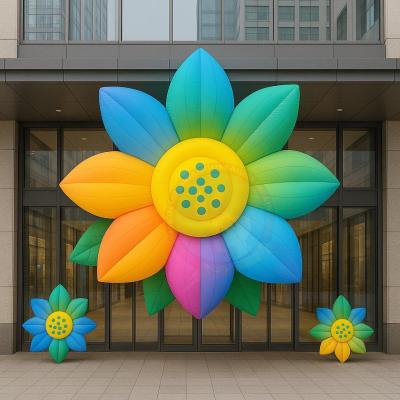 China Custom Inflatable Lotus Decoration Inflatable Lotus Model Giant Inflatable Flower Event Ads Decoration Wedding Stage Display for sale