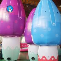 China Customized Giant Inflatable Flower Mushroom Model 3m High Durable Oxford Cloth for sale