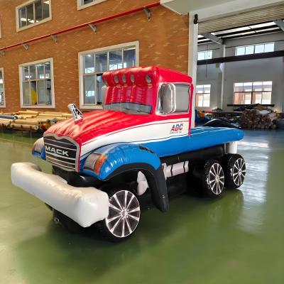China Custom PVC Inflatable Truck Model Car Model Heavy Duty Material Wind Resistant Advertising Removable Promotional Display for sale
