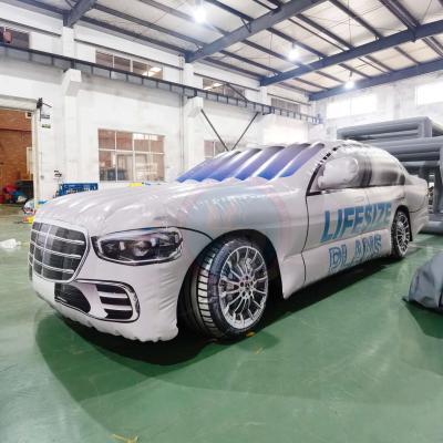 China Inflatable Car Model Giant Vehicle Display Structure With Logo Printing Body Artwork and Realistic Shape Details for Brand Promotion Projects for sale