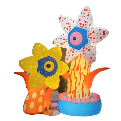 China Custom Inflatable Advertising Inflatables Light Flowers Inflatable Flower With Lights Decoration for Events for sale