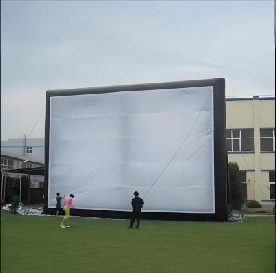 China Outdoor Inflatable Advertising Screen PVC Material with Blower Waterproof Commercial Grade Movie Screen CE Certified for sale