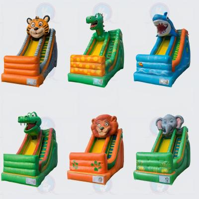 China Inflatable Slide Dry Slide Animal Theme Hot Sale Land Slide Bounce House Giant Inflatable Land Park Custom Color Size for sale
