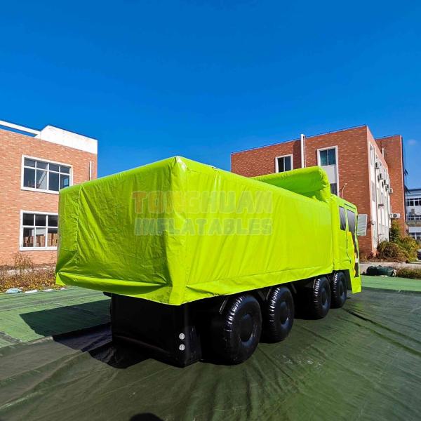 Quality Custom Inflatable Truck Model And Vehicle Decoy Structure For Outdoor Simulation for sale