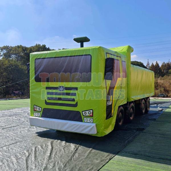 Quality Custom Inflatable Truck Model And Vehicle Decoy Structure For Outdoor Simulation for sale