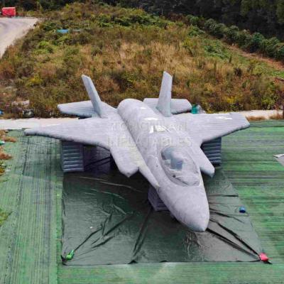 China Custom Inflatable Fighter Jet Decoy Model with Realistic Aircraft Shape for Outdoor Simulation Training And Display Projects Worldwide for sale