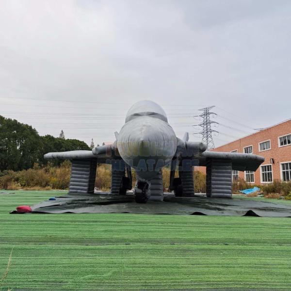 Quality Custom Inflatable Fighter Jet Decoy Model with Realistic Aircraft Shape for for sale