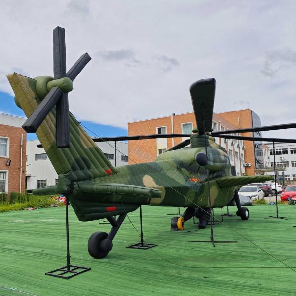 Quality Large Inflatable Training Target Helicopter Structure Designed for Visual for sale