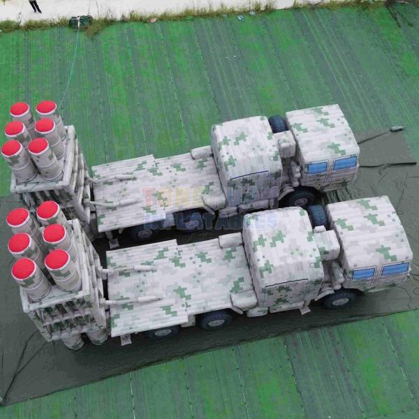 Quality Outdoor Inflatable Decoy Truck Designed for Temporary Deployment Simulation for sale