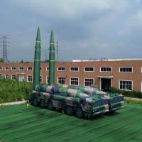 China Inflatable DF16 Missile Launcher Vehicle Model 12m for Field Training and Tactical Simulation for sale